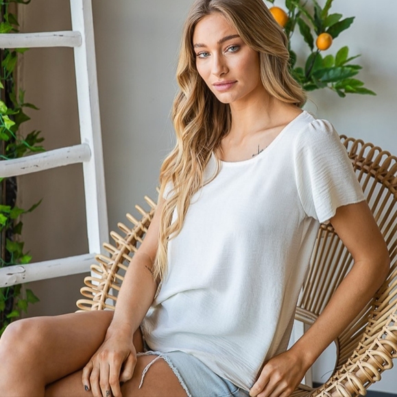Hopely | Tops | Hopely Short Sleeve Top | Poshmark